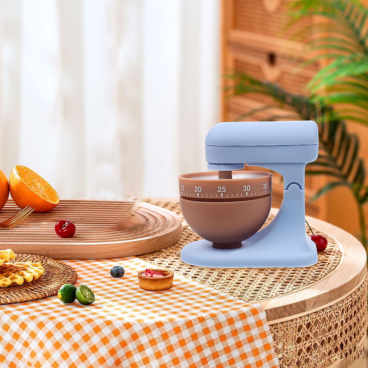 UPKOCH Kitchen Timer Hand Mixer Timer Cooking Timer Reminder Mechanical Countdown Clock Time Management Manual Egg and Baking Timer for Kitchen Home Desktop Decor