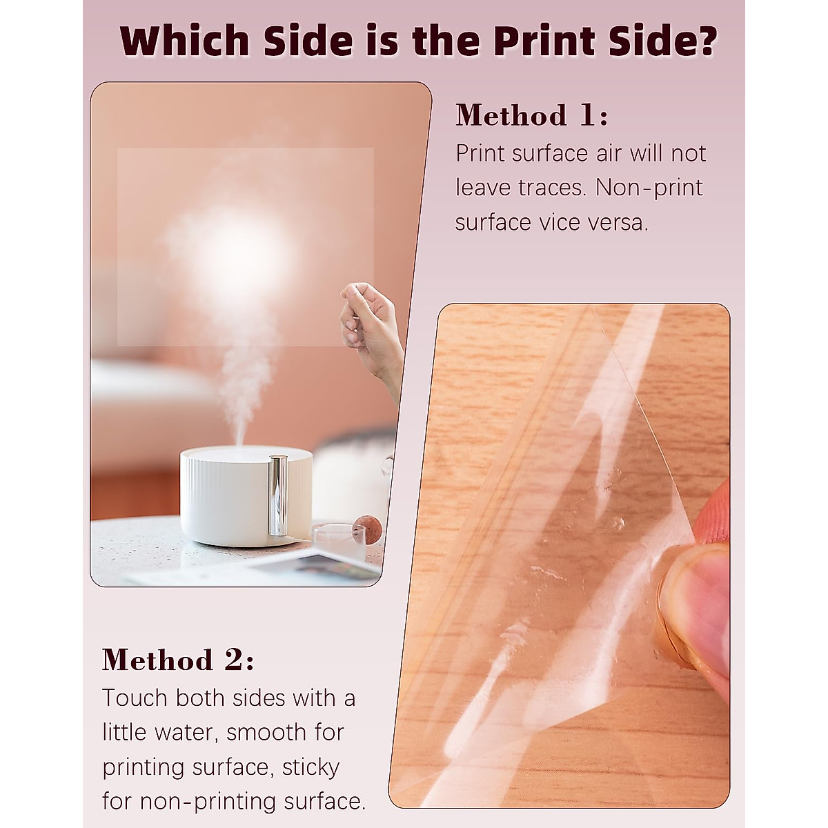 Transparency Film Paper Clear for Overhead Projector Transparencies and Inkjet Screen Prints 8.5 x 11,25sheets