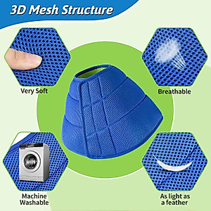 Dog Cone,Soft Dog Cone After Surgery,Adjustable Breathable Dog Cone Collar,Soft Dog Cones for Large Medium Small Dog,Protect Pets from Licking Wounds,Soft and Comfortable, Reduce Anxiety(L)