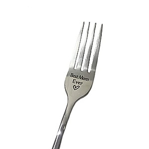 Birthday Gifts for Mom from Daughter Son Husband Mother's Day Gifts For Mom Grandma Women Best Mom Ever Dinner Fork Creative Gifts for Mom