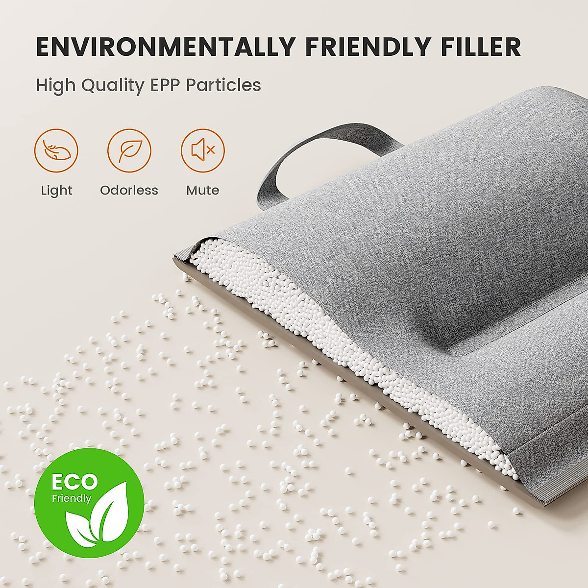 Lightweight Lap Desk with Pillow Cushion & Handle, Fits up to 14 inch Laptop, Portable, Anti-Slip Support Ledge, Tablet & Phone Slot (Brown)