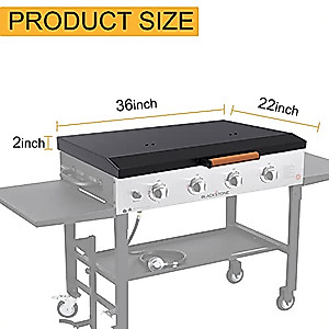 Blackstone griddle cover 36 inch. Matte texture aluminum blackstone grill lid. Powder-coated, suitable for 36 inch blackstone storage cover