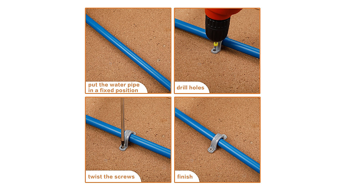 Secure 3/4 Inch PVC Pipes with Heavy Duty Conduit Clamps