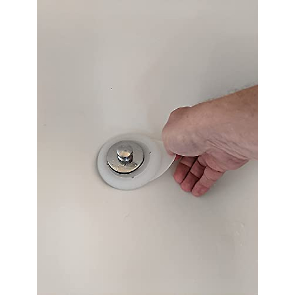 GrandEZ Shower Strainer-Our Hair Catcher Prevents Hair Clogs Immediately, Slips Right Over Your existing pop-up tub Drain or Covers Your Standing Shower Drain Without Moving Out of Place..