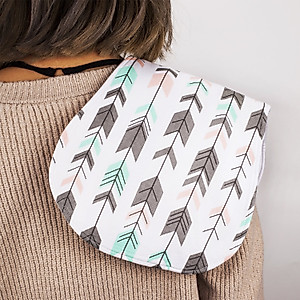 5-Pack Baby Burp Cloths for Girls, Triple Layer, 100% Organic Cotton, Soft and Absorbent Towels, Burping Rags for Newborns by MiiYoung