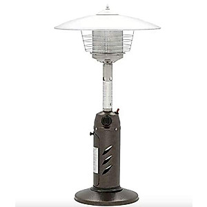 Hampton Bay Tabletop Propane Gas Patio Heater 11,000 BTU Stainless Steel