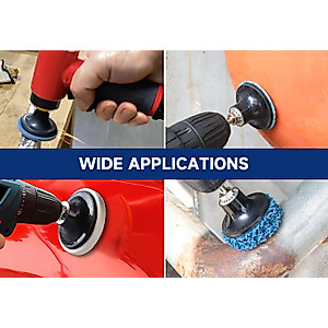 104Pcs Sanding Discs Set, 2 Inch Die Grinder Sanding Disc for Drill Die Grinder Accessories with 1/4 inch Holder for Grind Polish Burr Finish Rust Paint Removal