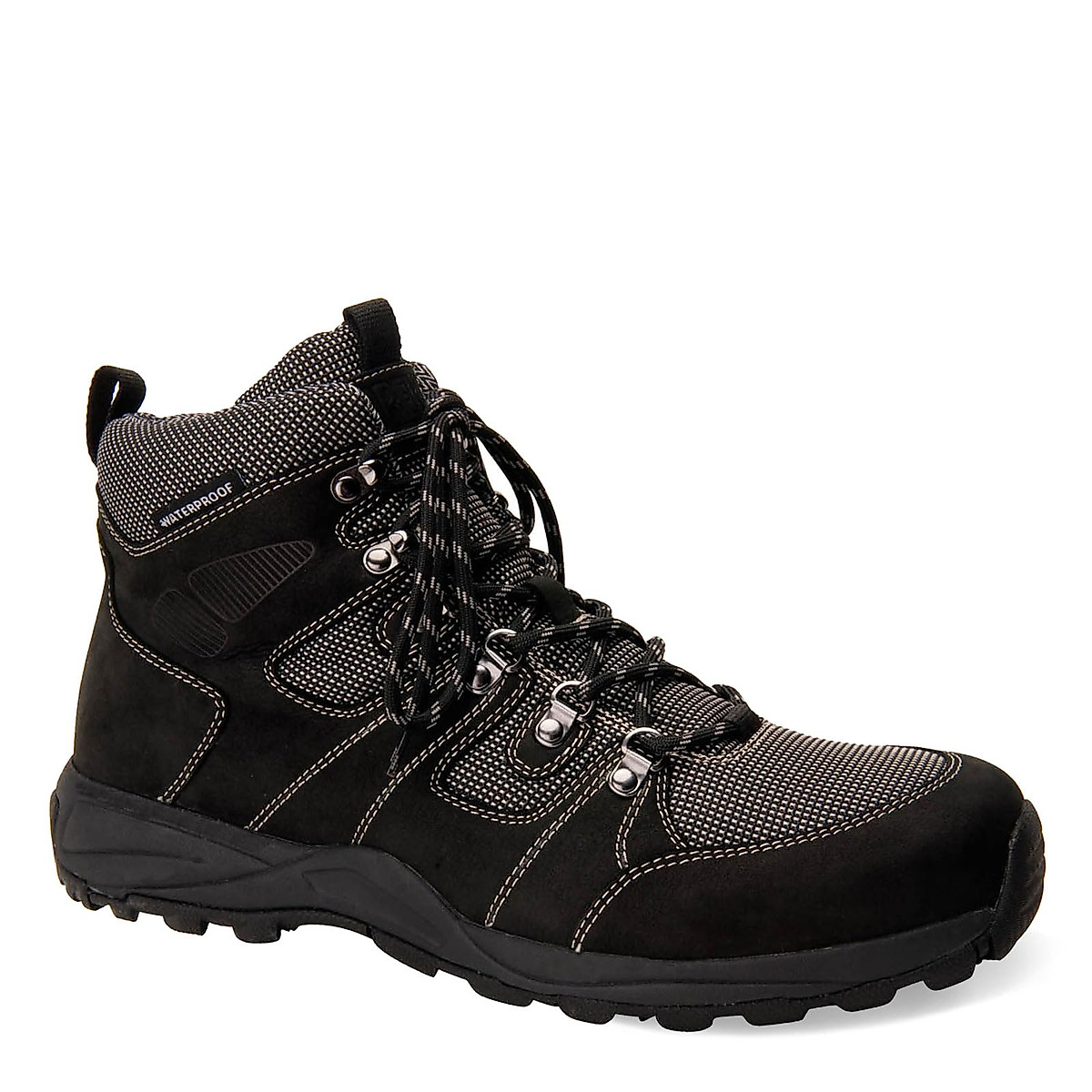 Drew Shoe Men's Trek waterproof and slip-resistant Extra-Depth Black Hiking Boot 11 6E US