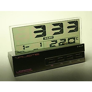 e-Blue 7-Port USB Hub Alarm Clock EHB032I00