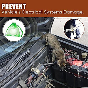 SEEKBIT 8 Pack Squirrel Repellent | Squirrel Deterrent Attic, Car, Engines, Under Hood, Vehicle, Garage | Chipmunk Rodent Mice Repellent | Garden, Yard, Outdoor, Bird Feeder Repeller