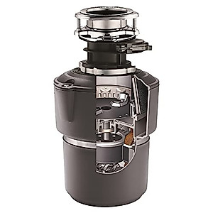 InSinkErator Garbage Disposal, Evolution Cover Control Plus, Quiet Series, 3/4 HP Batch Feed, Gray