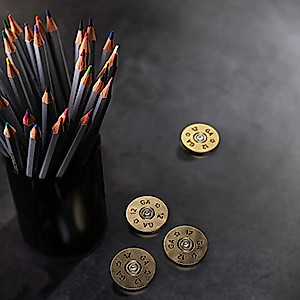 12 Gauge Bullet Brass Magnets - Set of 4