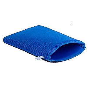 Nanoskin AUTOSCRUB Fine Grade Wash Mitt,Weft Knitted Microfiber [AS-016] Blue, 6" x 8.7"