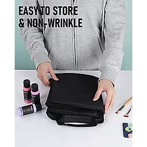 Nicpro Light Weight Art Portfolio Bag, 23 x 31 Inches Waterproof Nylon Art Portfolio Case with Shoulder & Handle Carry, for Artwork, Poster, Sketch Drawing, Canvas, Photography, Solar Panel Storage