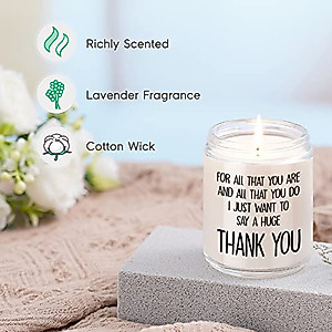 GSPY Scented Candles - Thank You Gifts, Thankful Gifts for Women, Men - Thank You Candle Gifts for Mom, Friend, Coworker, Nurse, Mentor, Boss - Teacher Appreciation Gifts