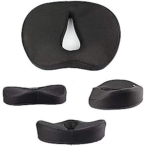 EYEARN Seat Cushion for Office Chair, Memory Foam Coccyx Cushion Relieve Tailbone, Lower Back, Hip, Sciatica Pain, Ergonomic Seat Pad for Car, Wheelchair, Desk Chair and Sitting on Floor,Durable and n