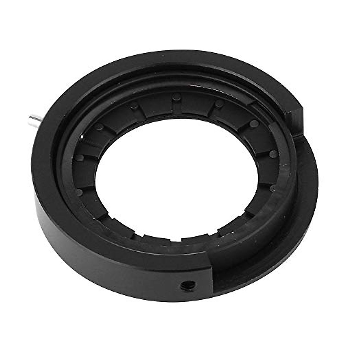 Iris Diaphragm, Microscope Iris Adapter Aperture Adjustable Lens Optical Diaphragm for Microscope (SK25 with Bas)