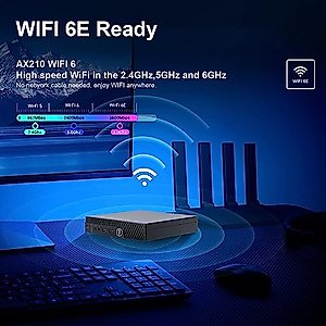 Dell OptiPlex 3060 Mini PC Windows 11 Desktop Computers with 24 Inch Full HD Monitor, Intel Hexa-Core i5-8500T,32GB DDR4 1TB M.2 NVMe SSD,AX210 Built-in WiFi 6e,HDMI Wireless Keyboard Mouse(Renewed)