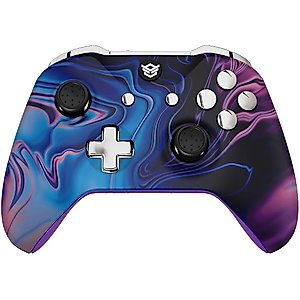 HexGaming Esports Blade Controller 2 Mappable Rear Buttons & Interchangeable Thumbsticks & Triggers Stop Compatible with Xbox Series X/S Custom Controller PC FPS Gamepad - Origin of Chaos