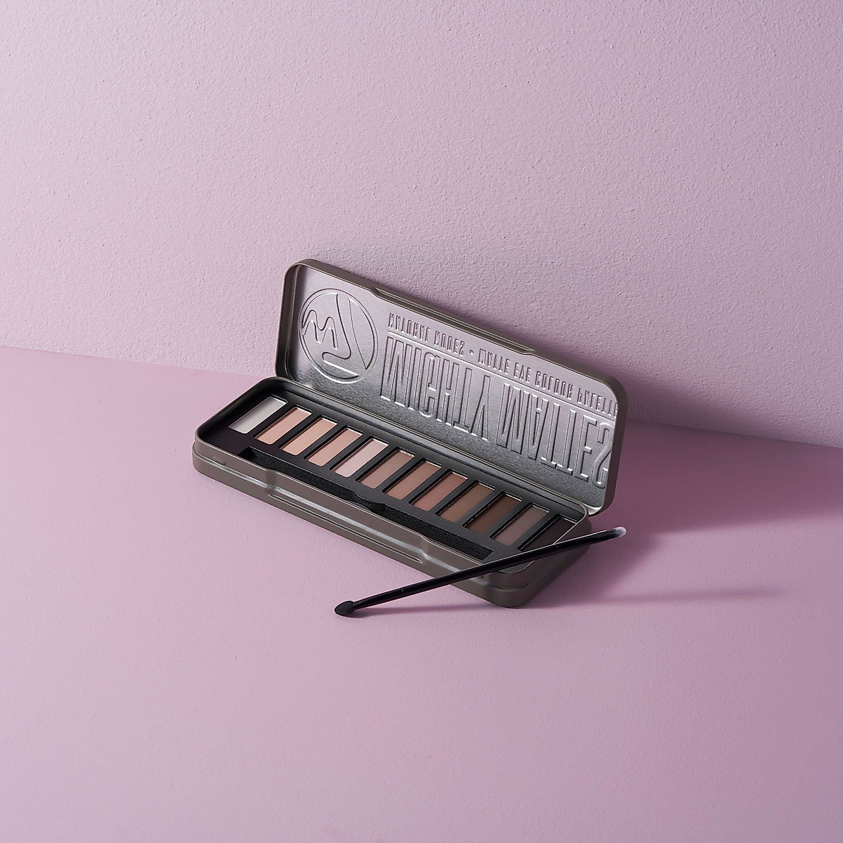 W7 Mighty Mattes Eyeshadow - 12 Matte Nude Colours – Flawless & Natural Long-Lasting Makeup Palette
