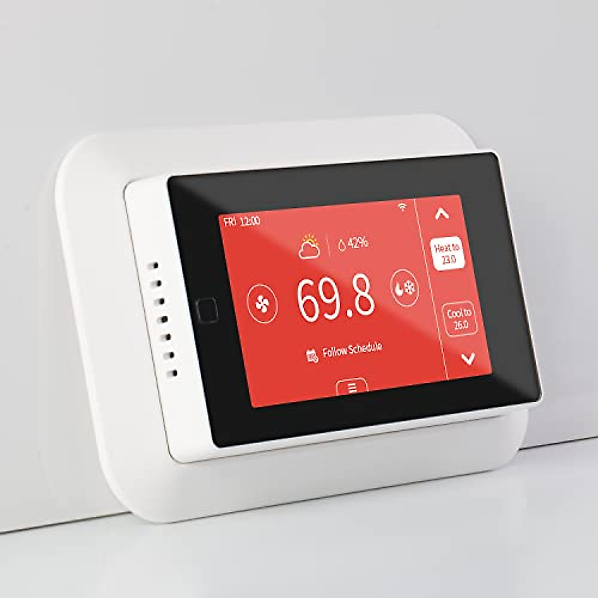 Ubipol Smart WiFi 7 Day/4 Periods Programmable Touchscreen Home Thermostat with Zone Remote Sensor, Compatible with Alexa and Google Assistant
