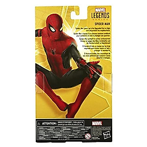 Marvel Legends Series Upgraded Suit Spider-Man Unmasked No Way Home 6-inch Action Figure Premium Design