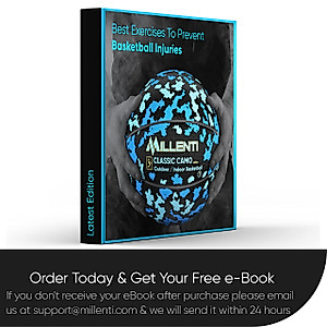 Millenti Street Basketball, Outdoor-Indoor Basketball for Kids, Youth, and Adults, Street-Smart Precision (Green), Size 7, BB0307G