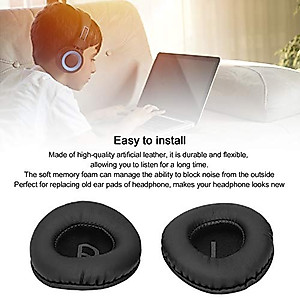 Ear Cushions, 75mm/3.0in Universal Headphone Ear Cushions Replacement Headset Ear Pads L/R Lettering