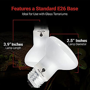 4 Pack 50-Watt Basking Light for Reptile - Heat Lamp Bulbs for Reptiles & Amphibians Broad Spectrum Reptile Light for Glass Terrariums Suitable for Bearded Dragons Light Lizards Iguanas basking Bulb