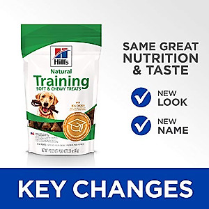 Hill's Natural Dog Treats Chicken Training Treats, Healthy Dog Snacks, 3 oz. Bag