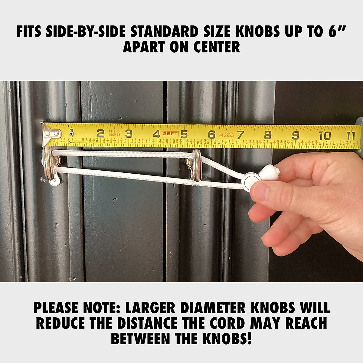 Kiscords Baby Safety Cabinet Locks for Knobs Child Safety Cabinet Latches for Home Safety Strap for Baby Proofing Cabinets Kitchen Door RV No Drill No Screw No Adhesive (White)