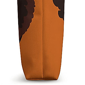 Beautiful African American Silhouette with Afro Tote Bag