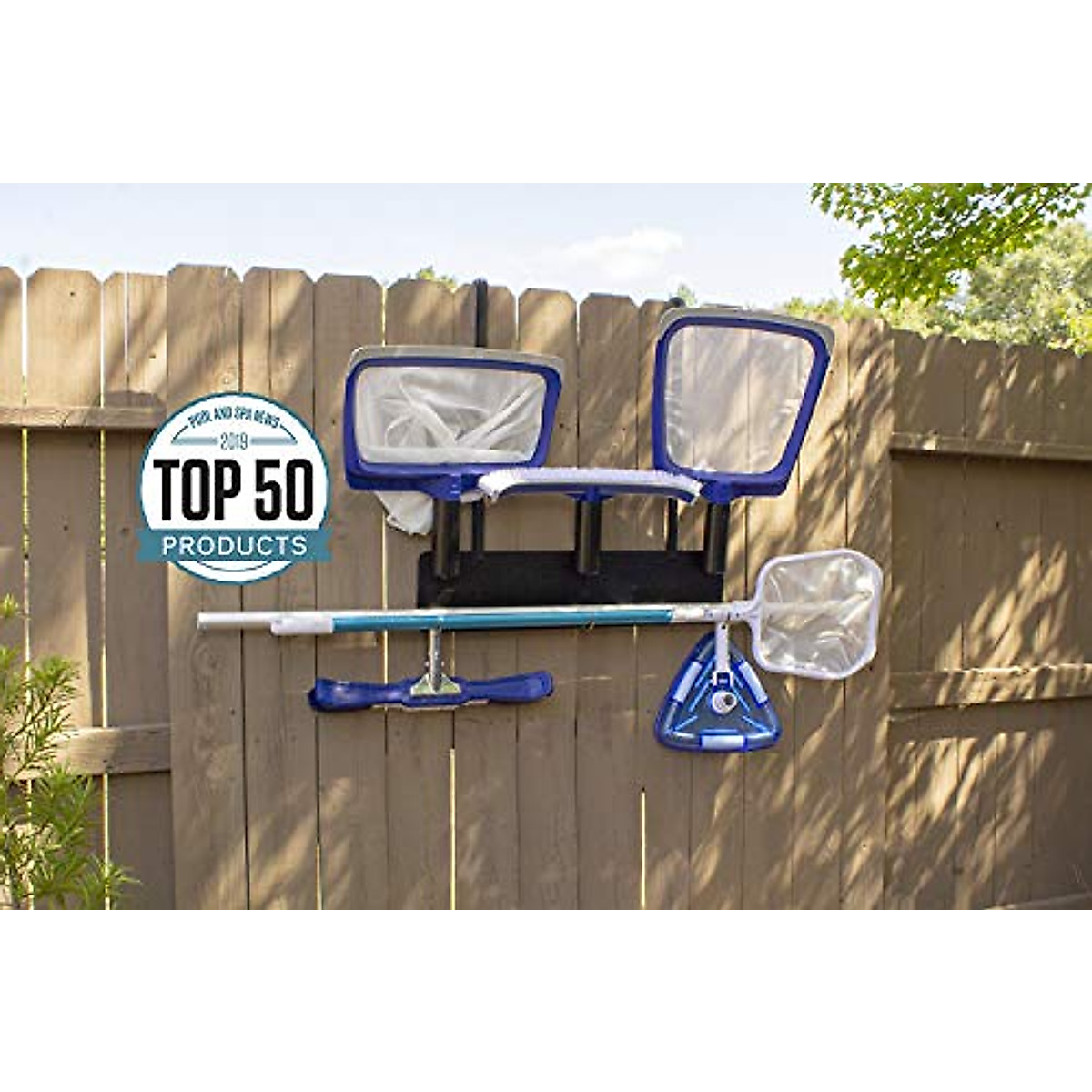 Poolmaster Swimming Pool Maintenance Tool Organizer, Black