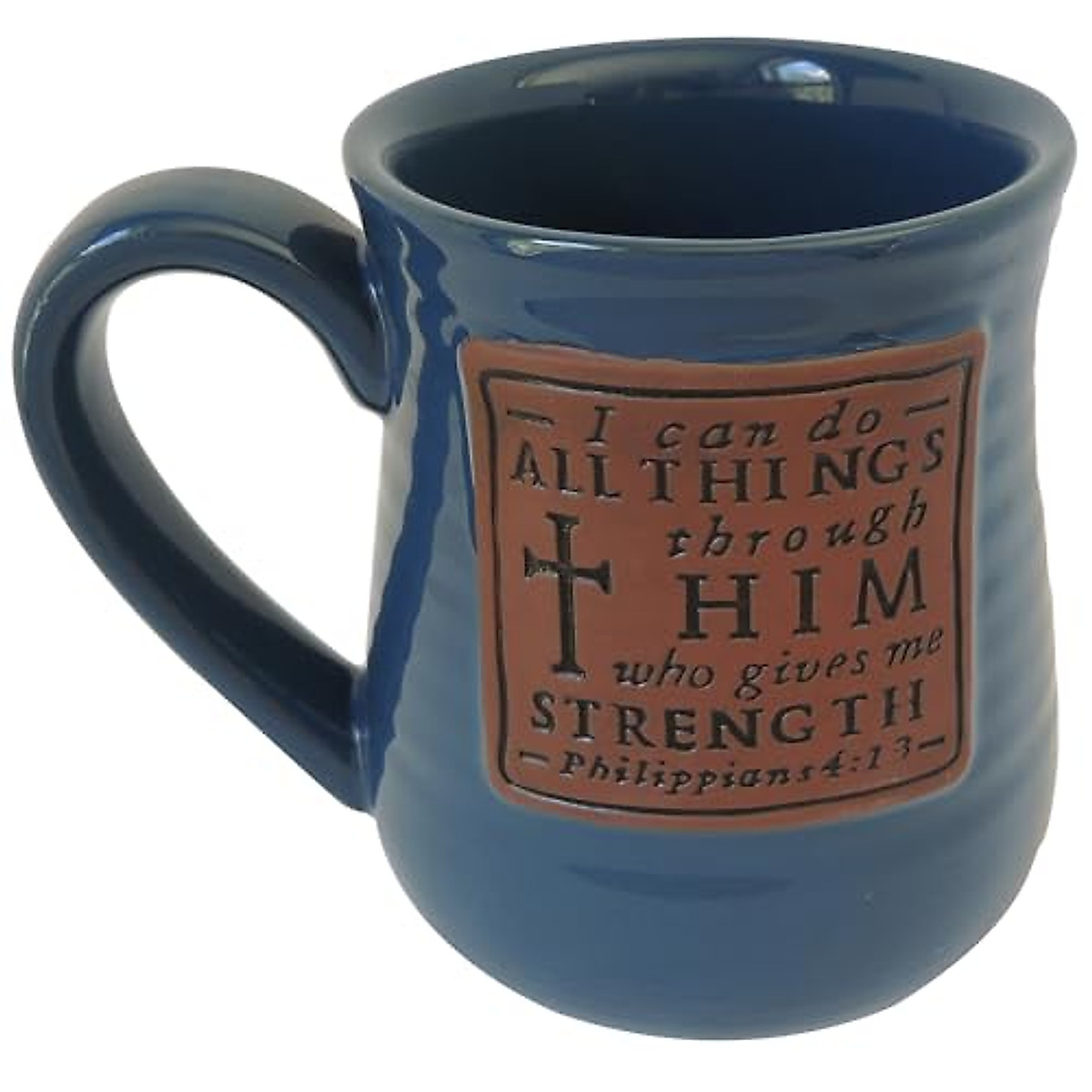 Abbey Gift 57664 Can Do All Things Pottery Mug, 5 x 5 x 4.1 inches