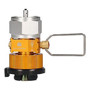 LIXADA Gas Saver Plus Gas Convertor Shifter Refill Gas Tank Conversion Adapter Gas Adaptor Valve Long Gas Cylinder Adapter Propane Tank Adapter for Camping Hiking Fishing