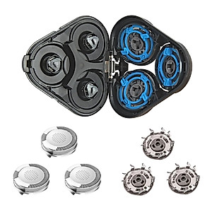 Replacement Complete Head Assembly for Philips Norelco Mens Cordless Wet Dry Electric Shaver SH50 5000 6000 S6011 S6015 S6840 S6550 S6580