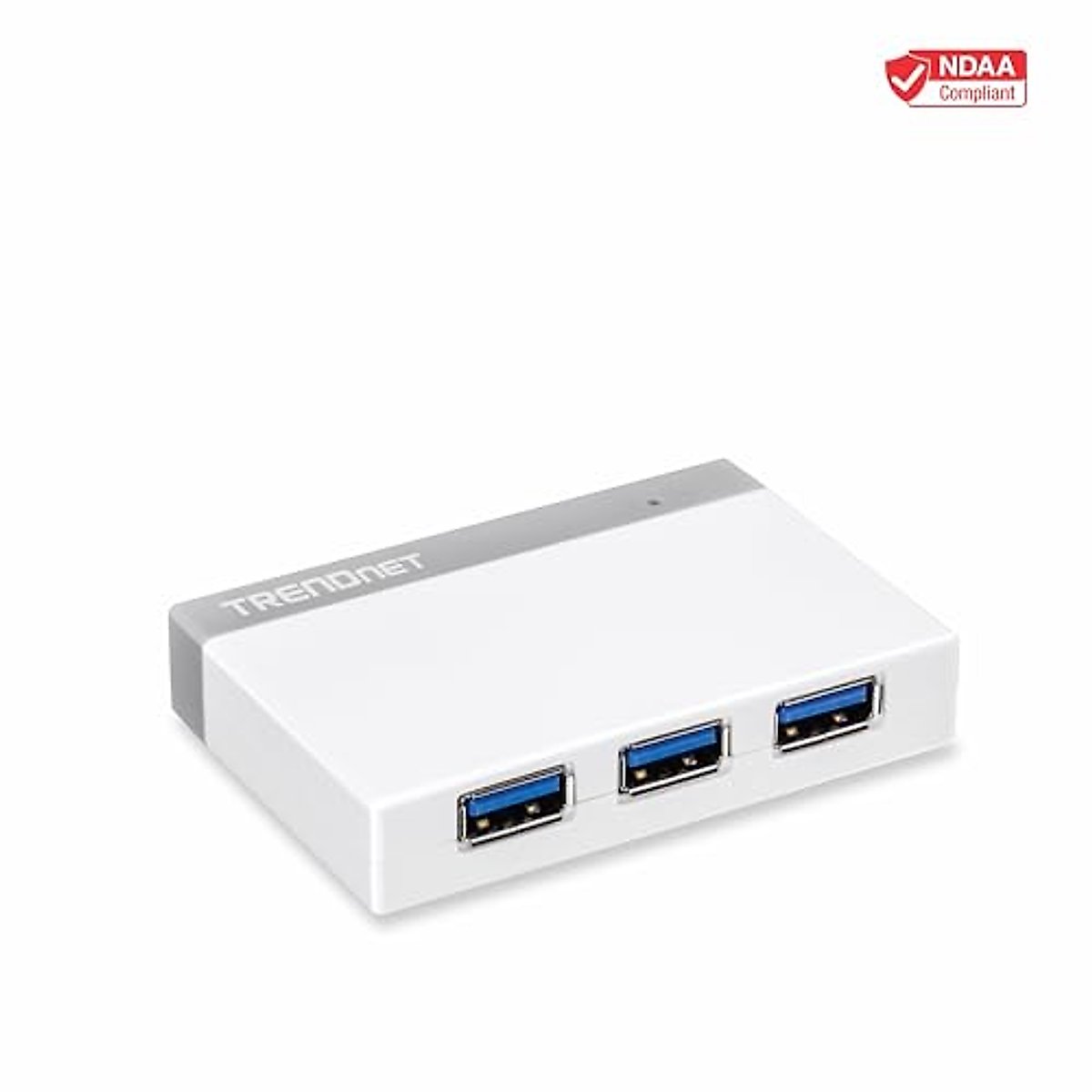 TRENDnet 4-Port USB 3.0 Ultra-Mini Hub, 1M (3ft. USB 3.0 Cable), Up to 5Gbps, Power Adapter Included, Plug &Play, Backwards Compatibility with USB 2.0/USB 1.1, TU3-H4