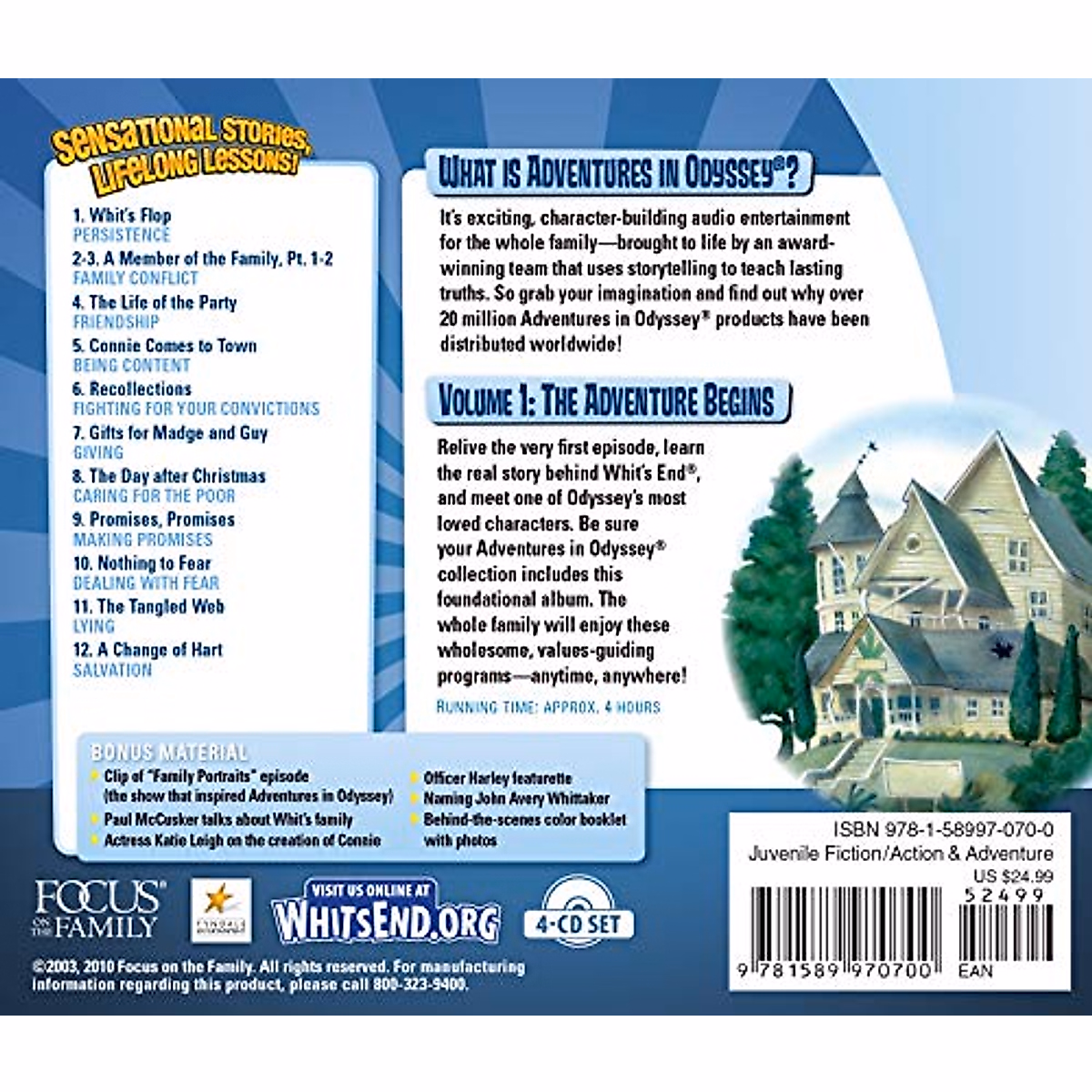 The Adventure Begins: The Early Classics (Adventures in Odyssey Golden Audio Series No. 1)