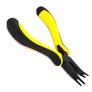 KIRO&SEEU Ball Link Plier RC Helicopter Plane Tool Ball Link Clamp Plier for RC Vehicles Curved Tip Bent Head Airplane Car Trex 450