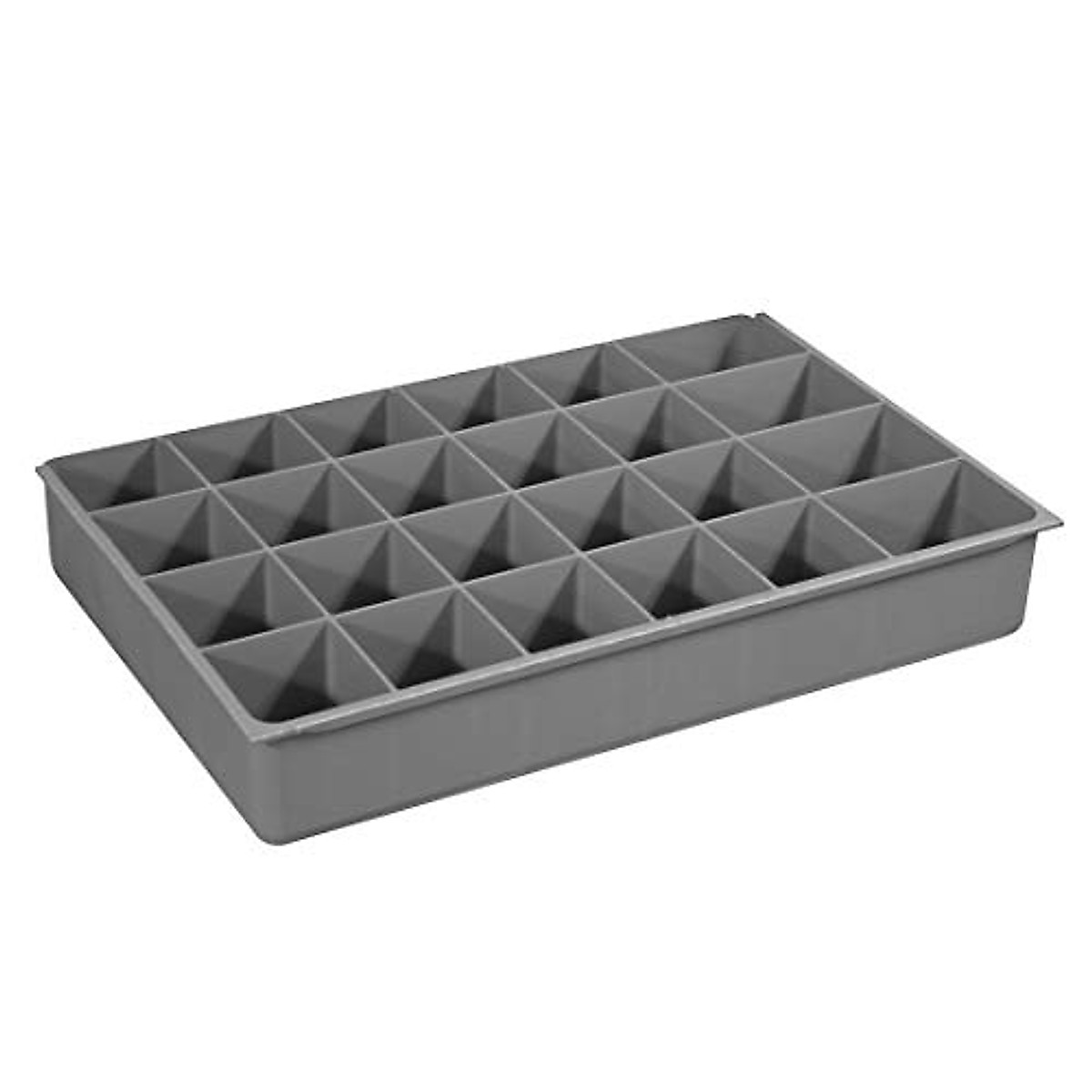 Durham 124-95-24-IND Large, Polypropylene, 21 Compartment Insert, Gray