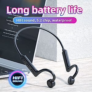 Bone Transmission Air Transmission Earphone Blue Tooth, Water Proof Sport Earphone (Green)