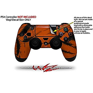 WraptorSkinz Vinyl Decal Skin compatible with Sony PS4 Controller PlayStation 4 Original Slim and Pro Tie Dye Bengal Side Stripes (CONTROLLER NOT INCLUDED)
