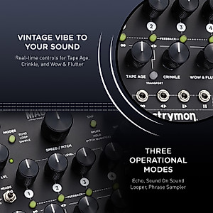 Strymon Magneto Four Head Tape Delay And Looper Eurorack Module with Spring Reverb for Eurorack Synth Setups