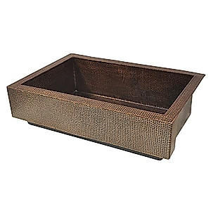 Copper Farmhouse Kitchen Sink Short Apron