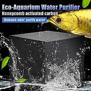 Eco-Aquarium Water Purifier Cube Filter Activated Carbon Ultra Strong Filtration and Absorption for Aquarium,Ponds,Fish Tank, Water Tank, Water Purification
