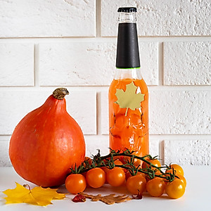 Whaline 500Pcs Fall Gold Foil Envelope Seal Stickers Maple Leaf Stickers Self-Adhesive Autumn Leaf Fall Label Decals for Greeting Invitation Cards Envelope Sealing Birthday Gift Wrapping Supplies