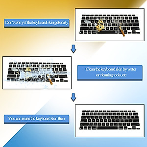 Silicone Keyboard Cover Skin for MacBook Air 13.3 inch A2337 M1 Released in Nov. 2020 US Layout Ultra Thin Protector Cover Skin NOT Fit for 13.6" M2 M3 A2681 A3113