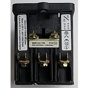 SCHNEIDER ELECTRIC 8910DPA33V09 Contactor 600-Vac 30-Amp Dpa Plus Options Electrical Box, Black