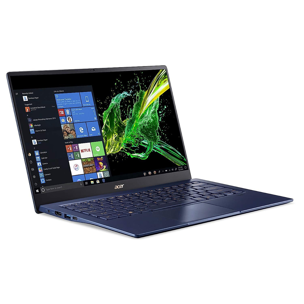 Acer Swift 5 Ultra-Thin & Lightweight Laptop, 14" Full HD IPS Touch, 10th Gen Intel Core i7-1065G7, 8GB LPDDR4, 512GB PCIe NVMe SSD, FP Reader, Wi-Fi 6, Back-lit Keyboard, Windows 10, SF514-54T-76PY