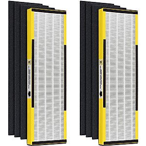 2 Pack FLT4825 True HEPA Filter B Replacement with 6 Activated Carbon Pre-Filters Compatible with Guardian AC4825 AC4300 AC4800 AC4900 AC4850 Air Purifier